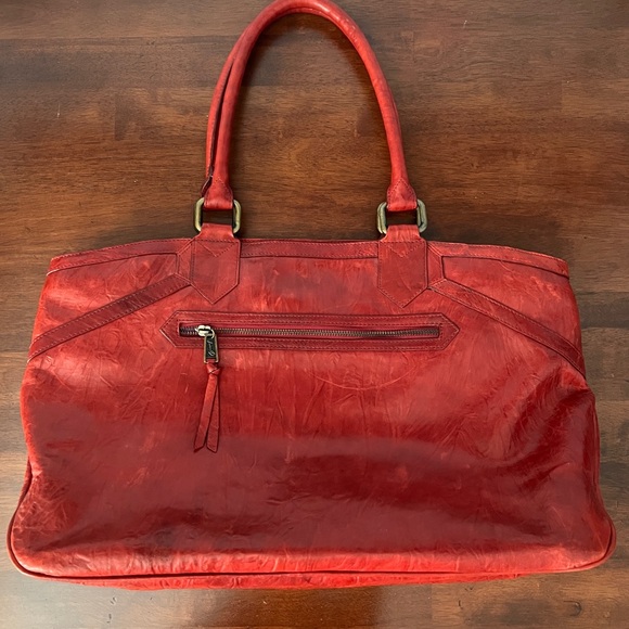 Junior Drake | Bags | Junior Drake Red Tote Bag Weekender Carryall ...